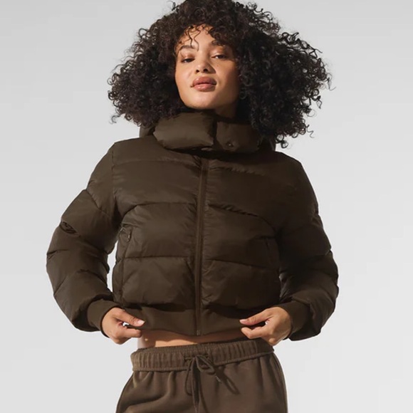 ALO Yoga | Jackets & Coats | Alo Foxy Brown Puffer Jacket | Poshmark